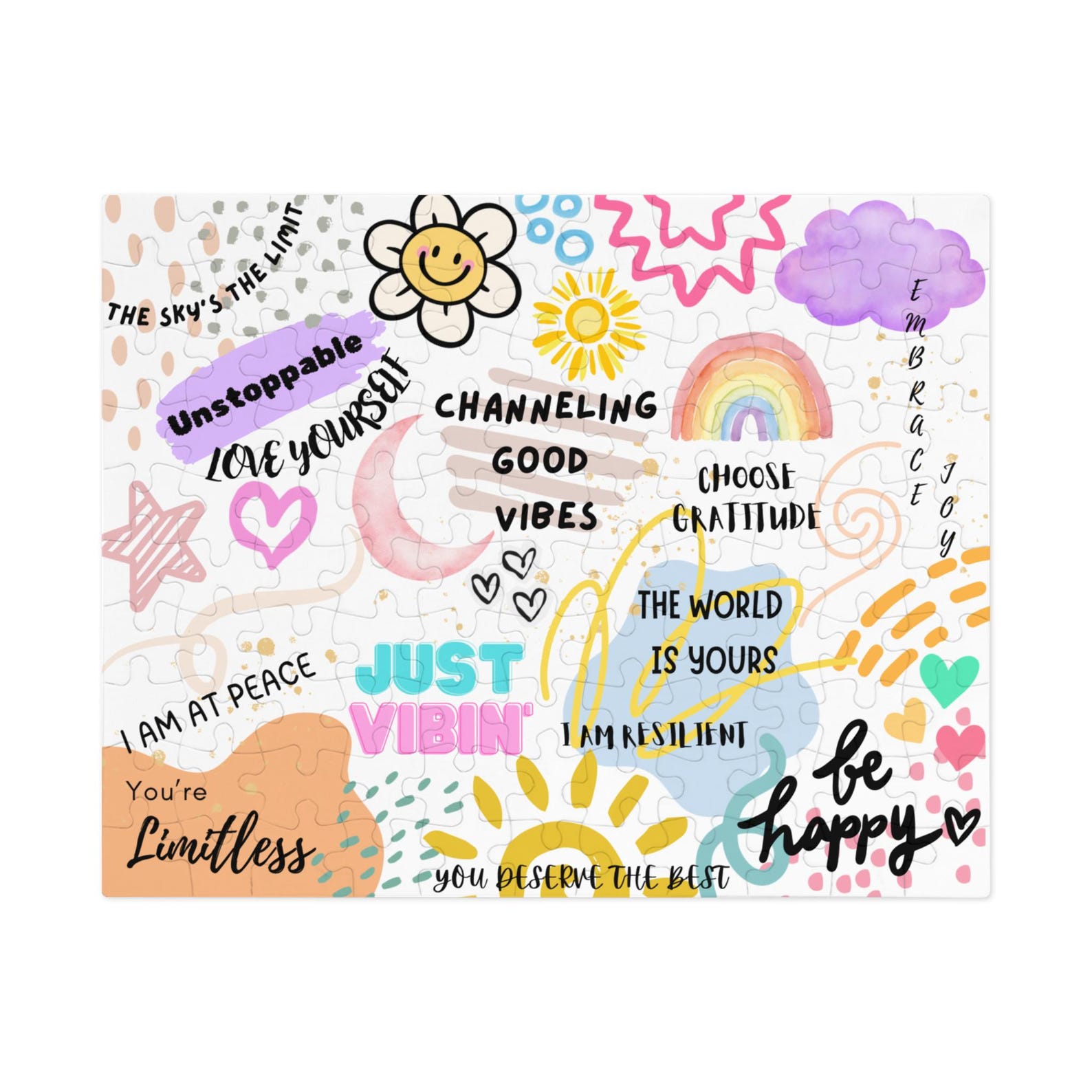 Affirmation Puzzle, Positive Quote, Motivational Learning Activity ...