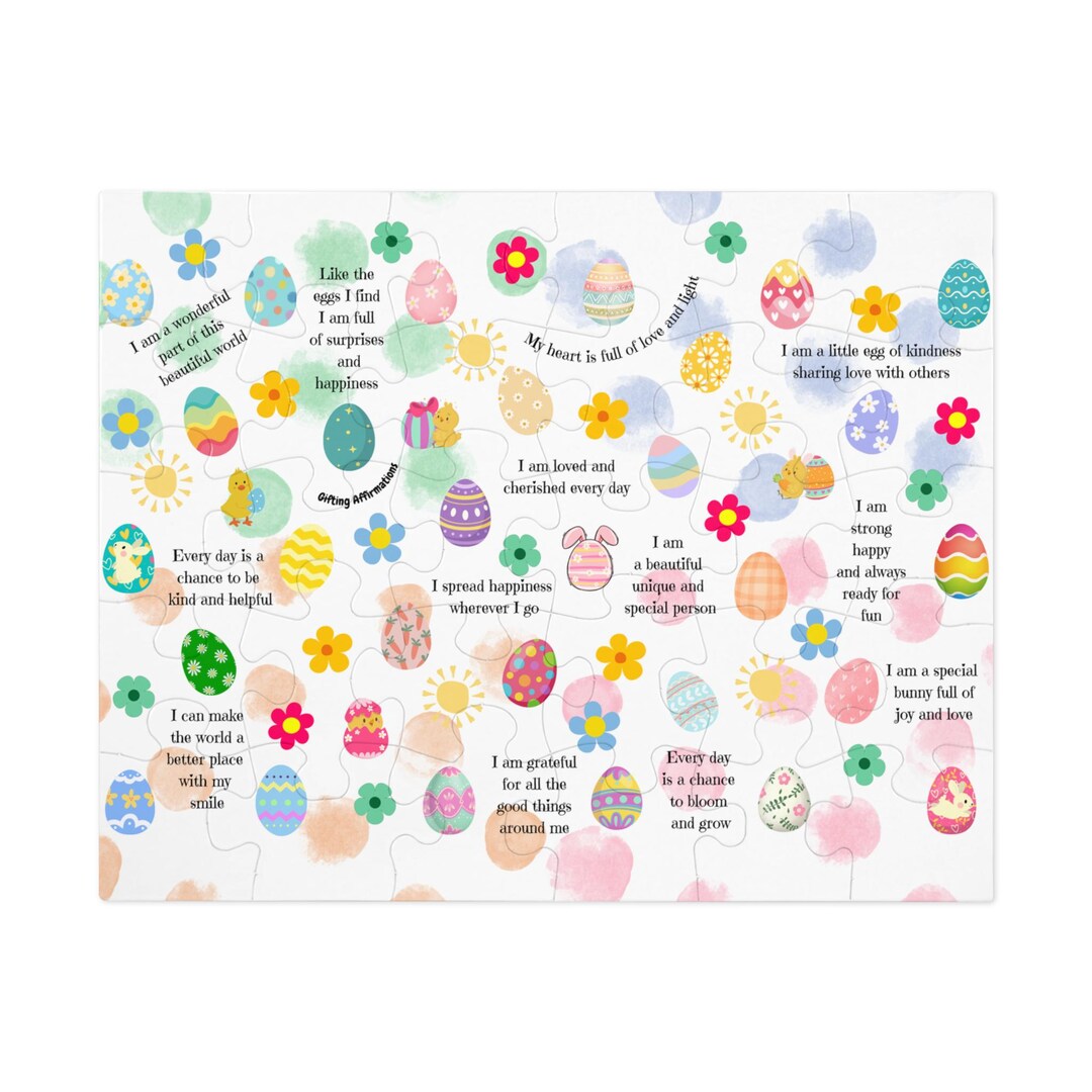 Easter Gift, Childrens Puzzles, Affirmations, Kids Activities, Colorful ...
