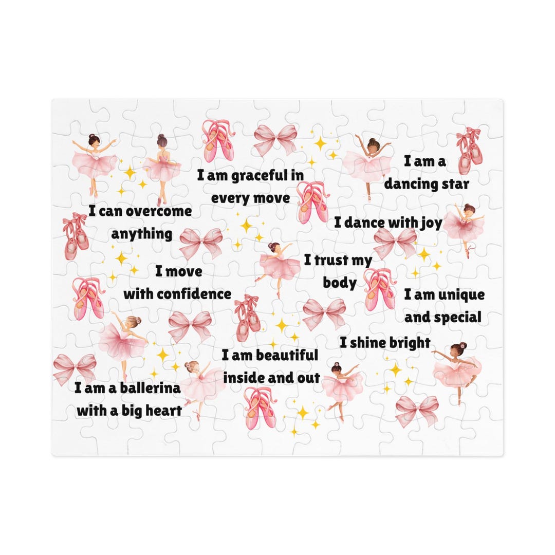 Ballerina Children’s Puzzle, Ballet-themed Fun, Educational Activity ...