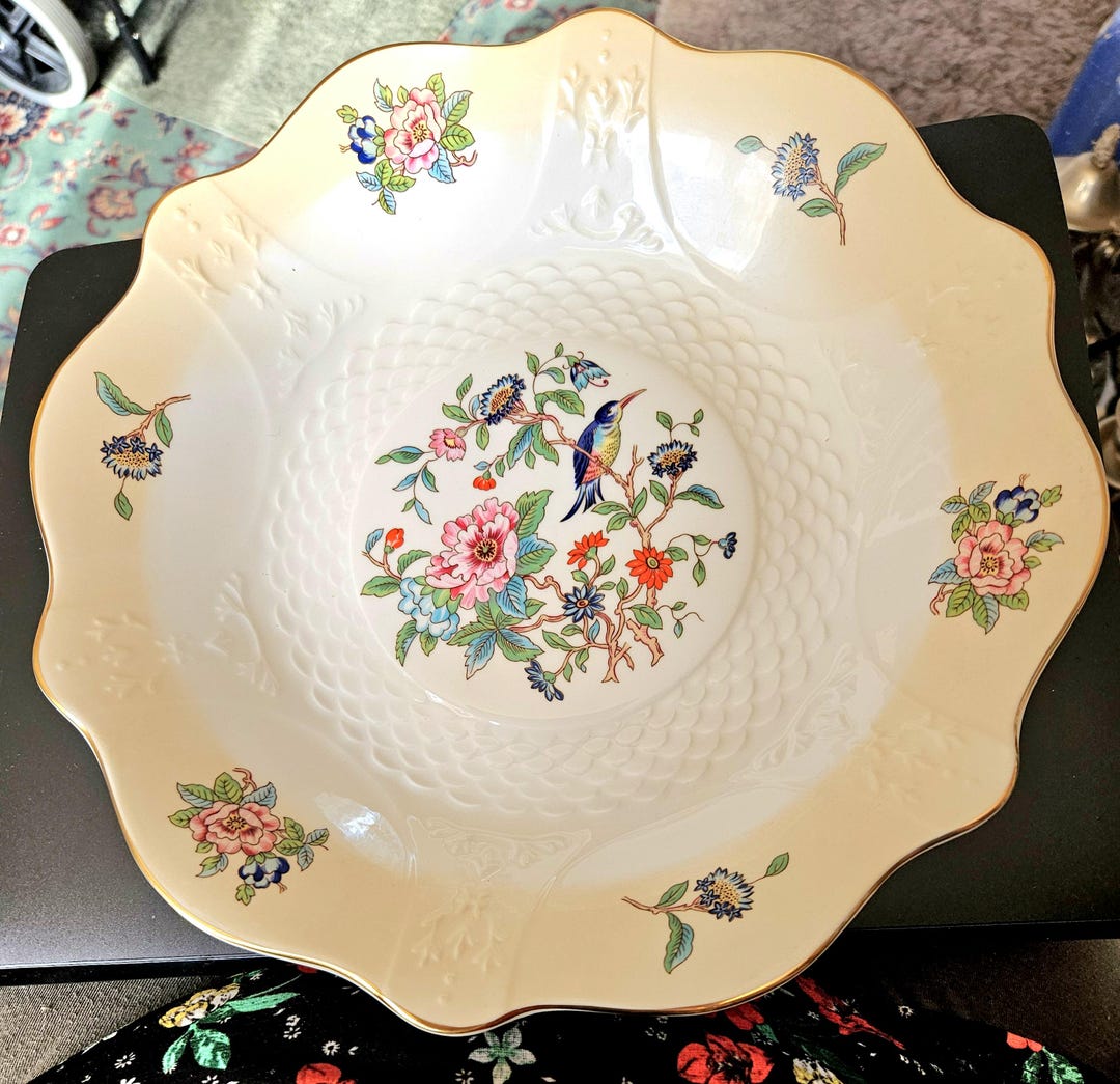 Vintage Aynsley Bone China Pembroke Pattern Molded/fluted Serving Dish ...