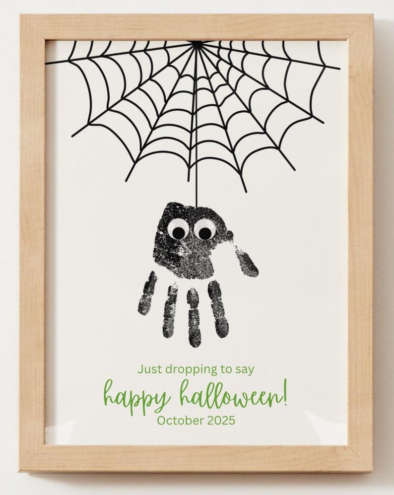 Halloween 2025 | Printable Handprint and Footprint Keepsake Set - Etsy
