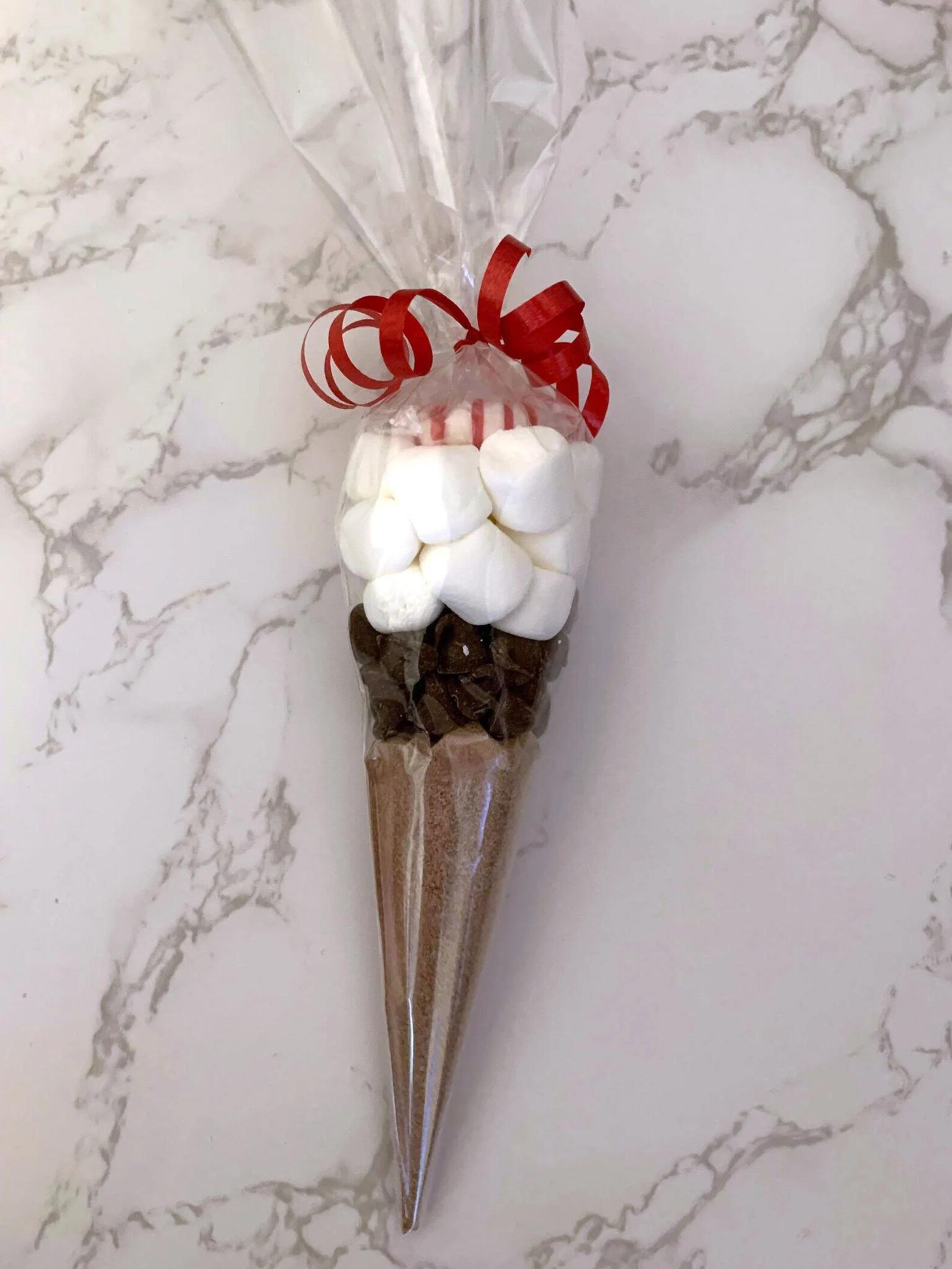 Hot Cocoa Set Cones, Custom Holiday Snowflake Label, Hot Chocolate With ...