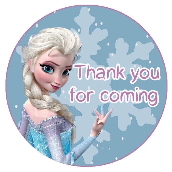 Set of 12 Customized Princess Favors, Personalized Label Sticker ...