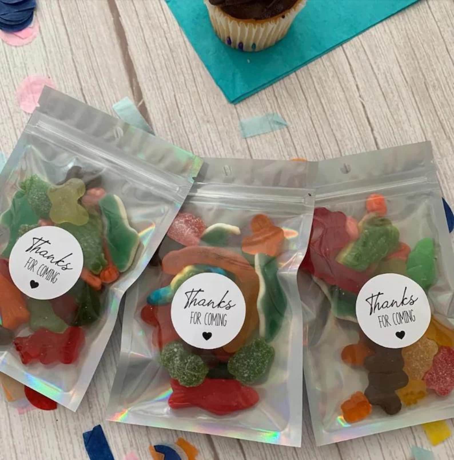 Gummy Candy Mini Pouches, Kids Birthday Party Favors, Thank You Treats ...