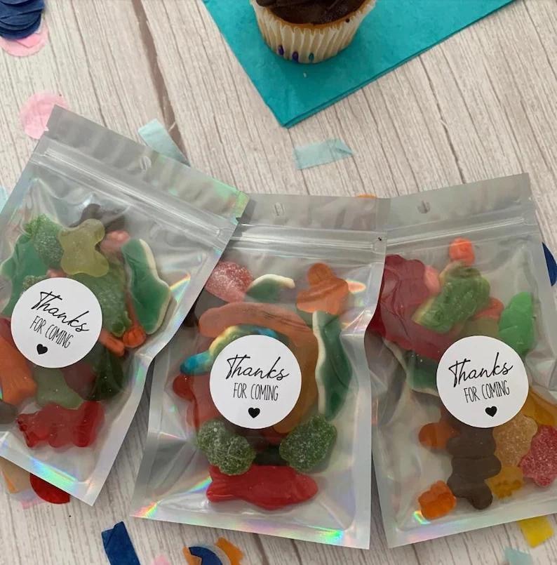Gummy Candy Mini Pouches, Kids Birthday Party Favors, Thank You Treats ...