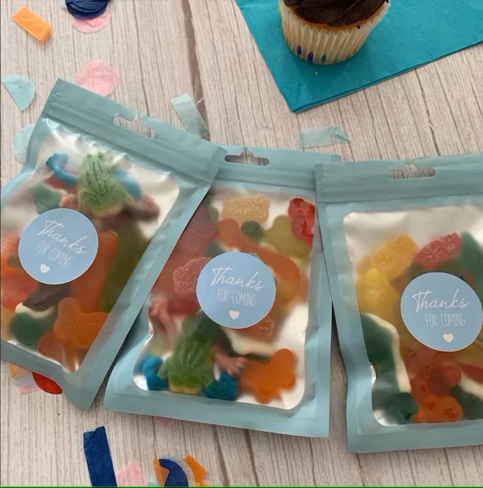 Gummy Candy Mini Pouches, Kids Birthday Party Favors, Thank You Treats ...