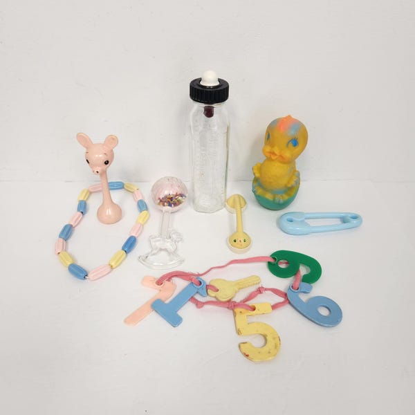 Vintage Baby Rattle - Etsy