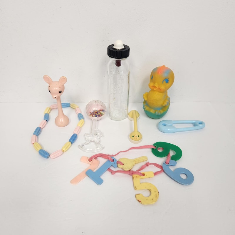 Vintage Baby Rattle - Etsy