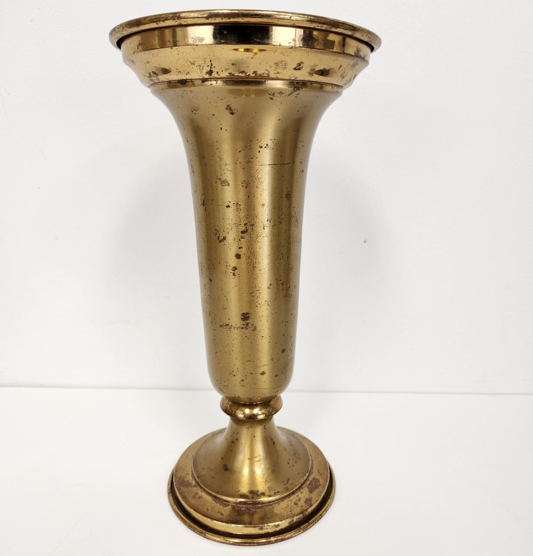 Vintage Early 1900's Brass Church Vase - Chapel Urn - Etsy