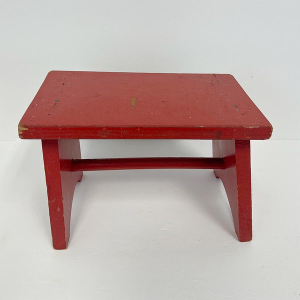 Red Stool - Etsy
