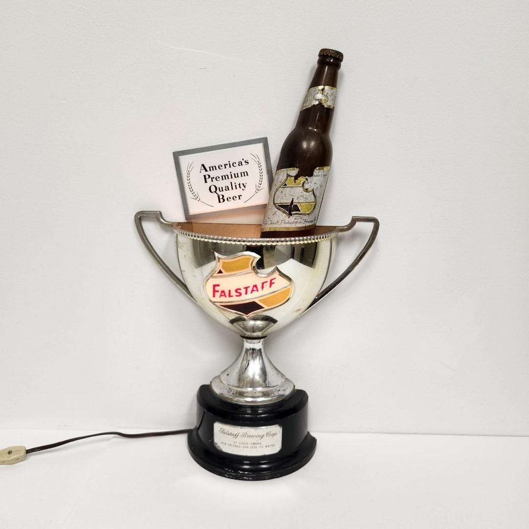 Vintage 1960's Falstaff Brewing Corporation Electric Beer Wall or Shelf ...