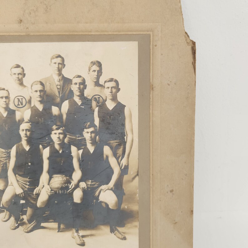 Vintage Early 1900's 1913 WSN Champions Basketball Team Photo - Etsy