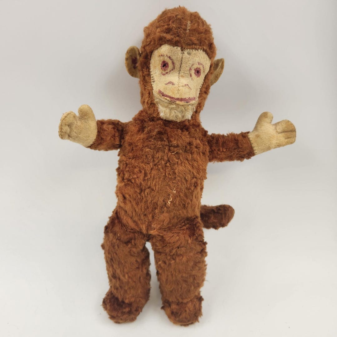 Vintage Funky Monkey Stuffed Plushie - Toy - 11 1/2 Inches Tall - Etsy