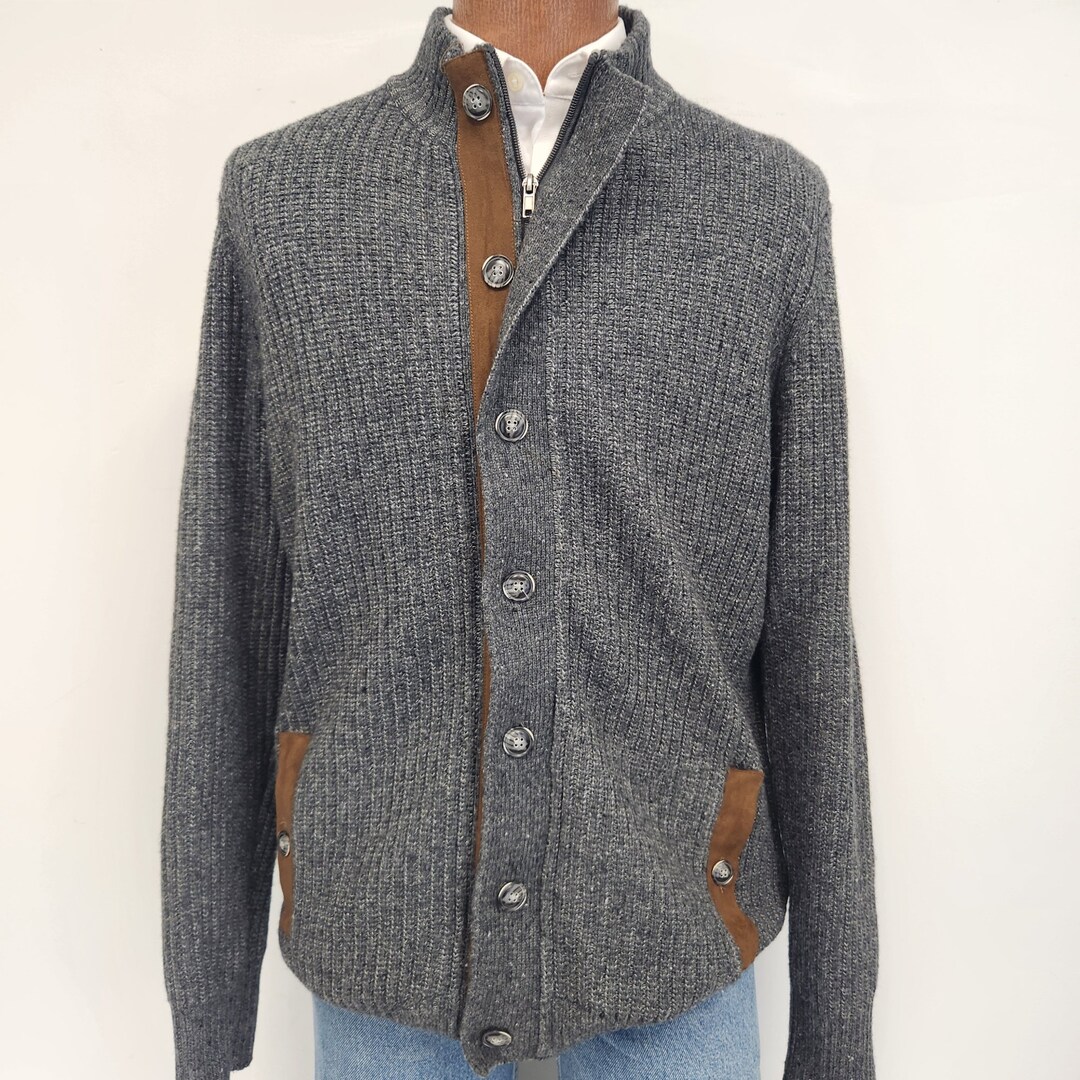 Vintage 1990's Men's Large Joseph Abbound Full Zip and Button Front ...