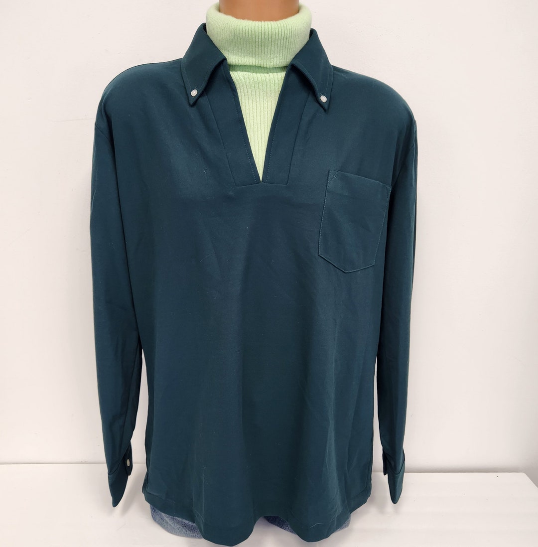 Vintage 1980's Men's Sutton Place Large Dark Green With Lime Green ...
