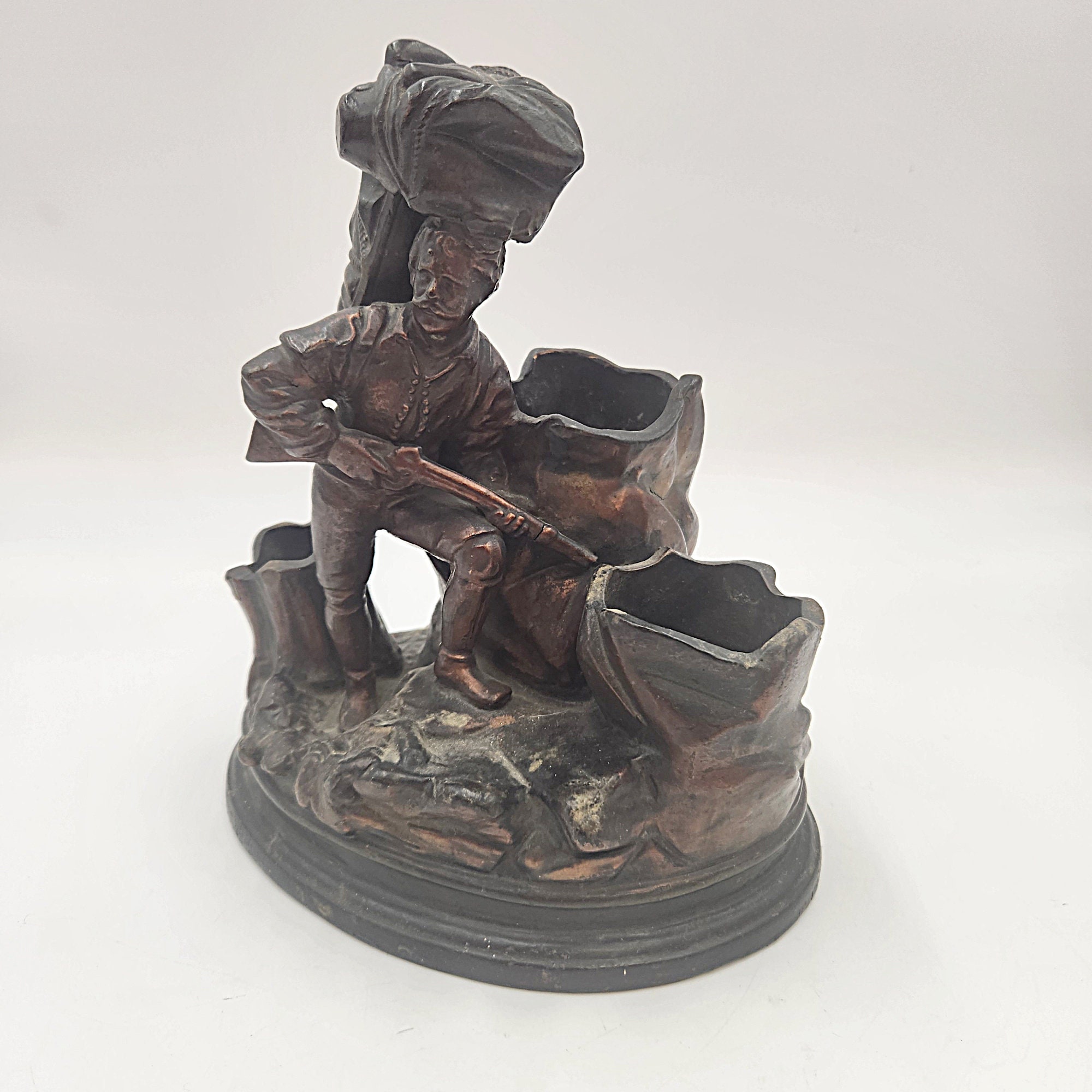 Late 1800's Rifleman - Hunter Figural Cigar - Cigarette - Match Holder ...