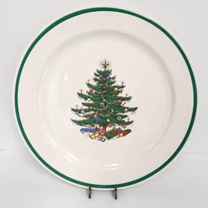 Vintage 1970's Plummer Ltd 14 Inch Round Christmas Tree Platter - Tray ...