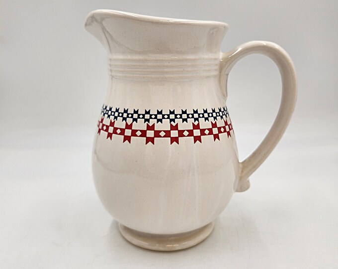 Vintage 1970's - 80's June Dairy Month Patriotic Water Pitcher - Made ...