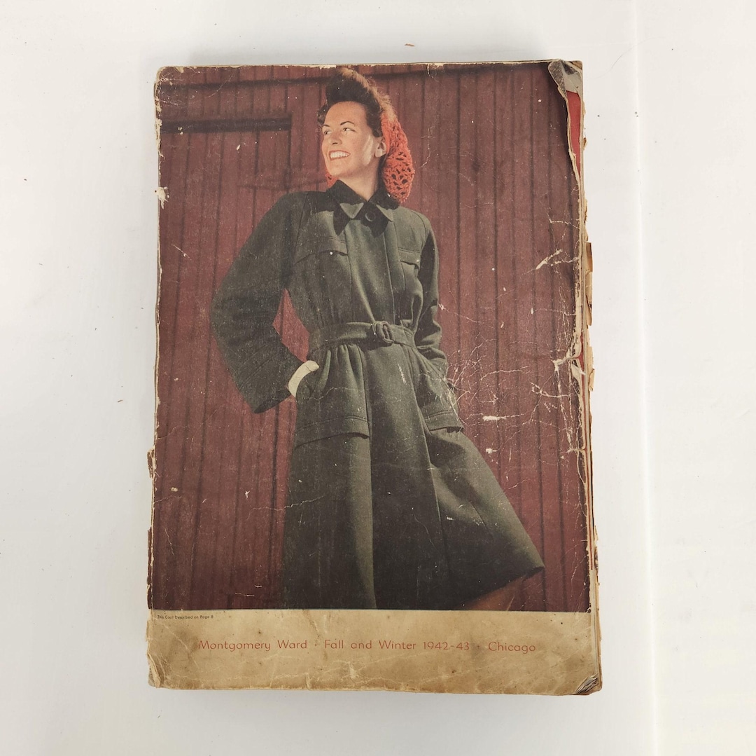 Vintage 1940's Montgomery Ward Fall and Winter Catalog - Fashions and ...