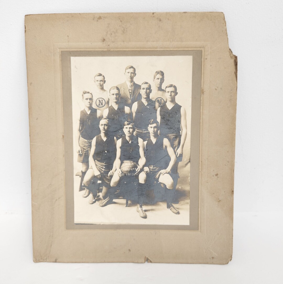 Vintage Early 1900's - 1913 WSN Champions Basketball Team Photo - Etsy