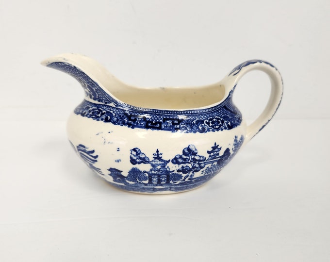 Vintage 1930's Blue Willow Blue and White Gravy Boat - Etsy
