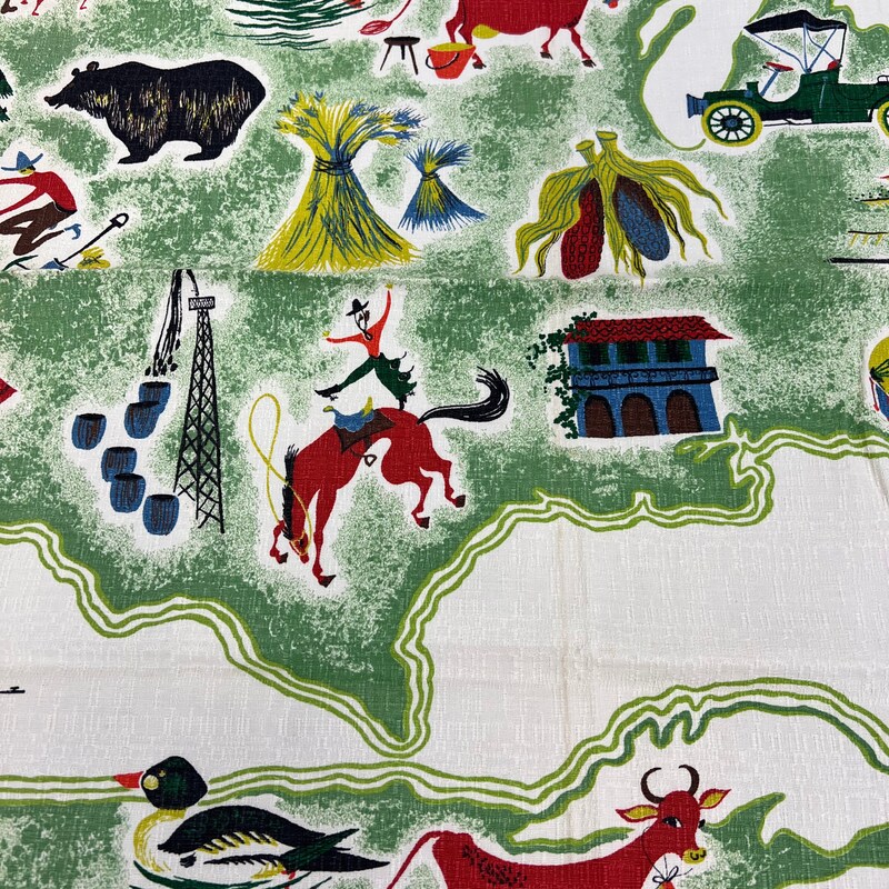 Vintage Bark Cloth - Etsy