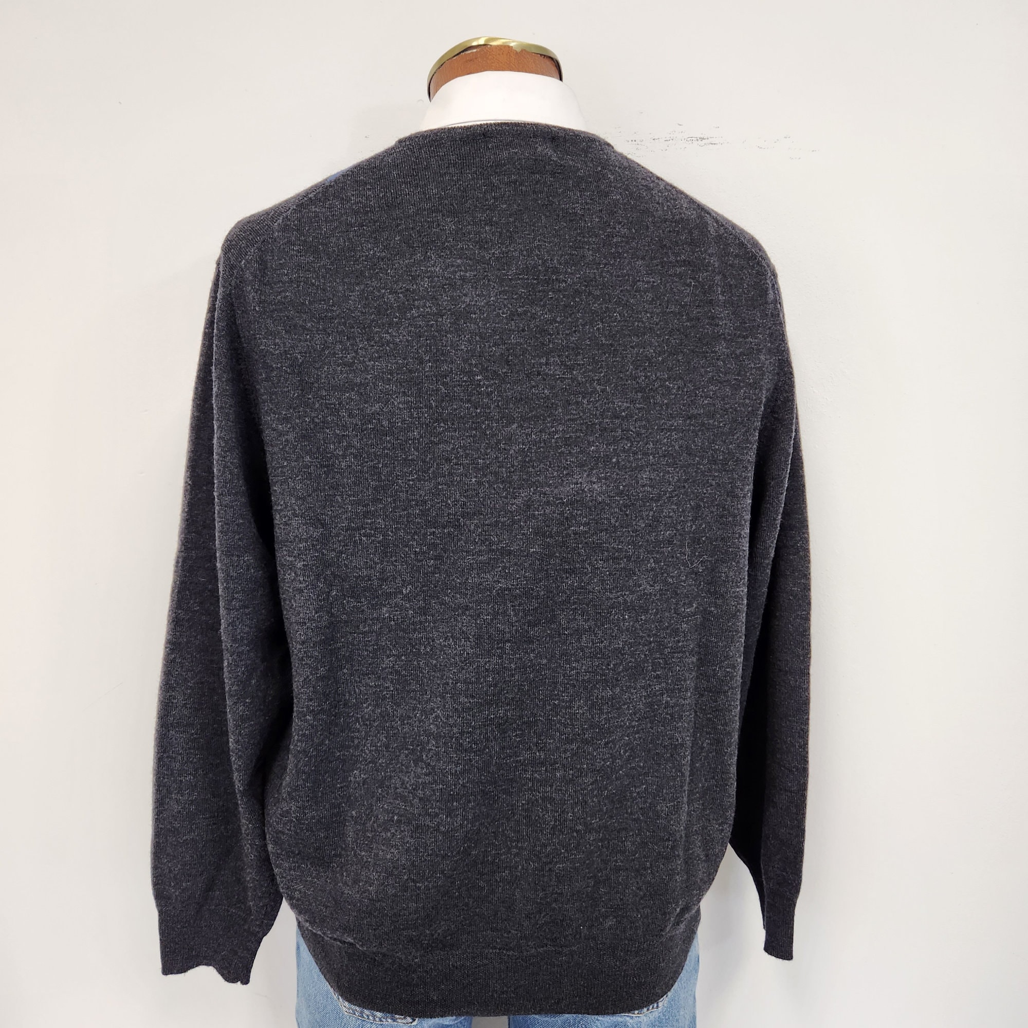 Vintage 1980's 90's Large Pendleton Pure Virgin Wool Argyle V-neck Sweater - Etsy