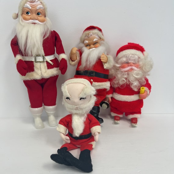 Vintage 1960's and 1970's Lot of 4 Santa Claus Figures - Etsy