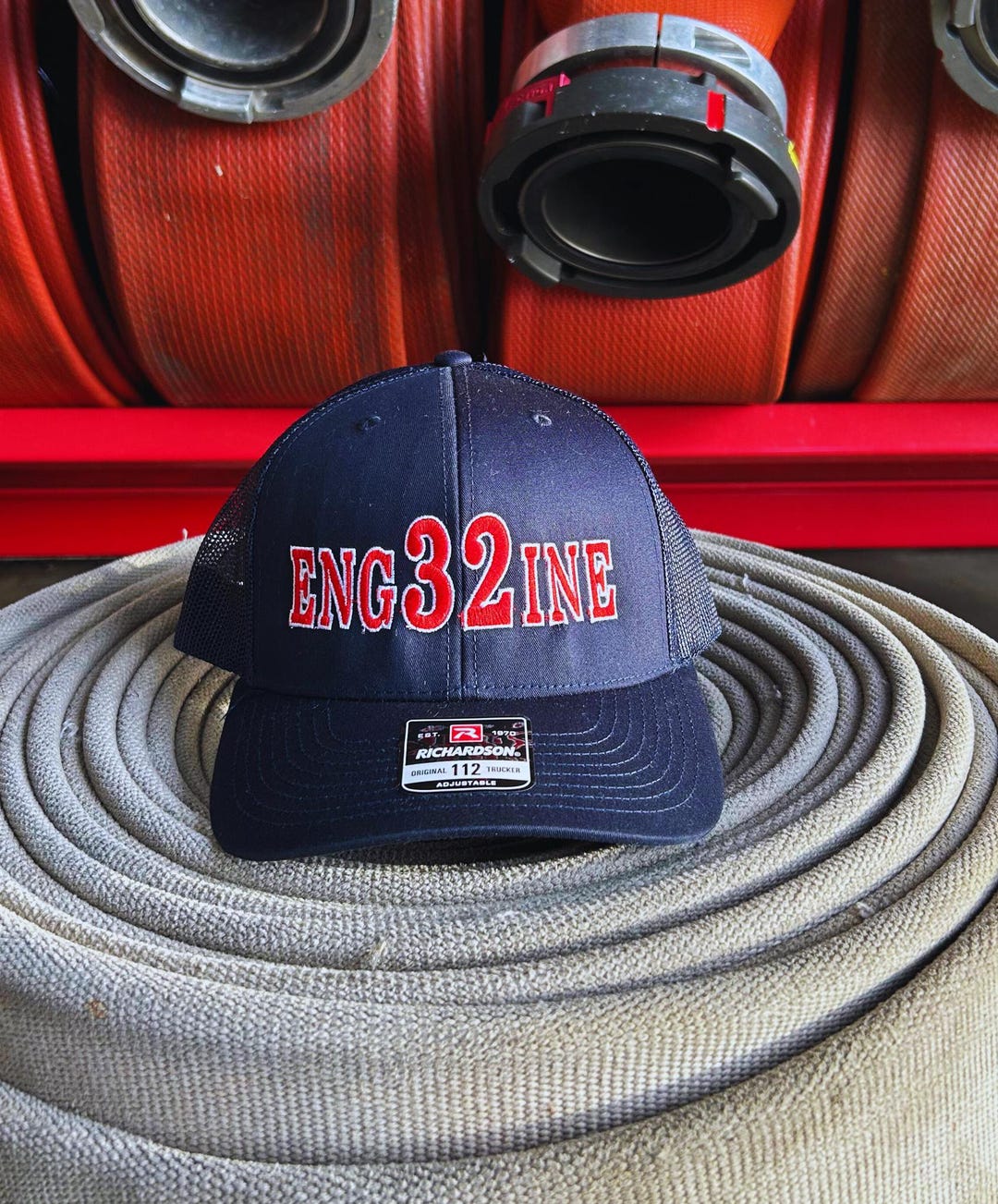 Custom Embroidered Firefighter Hat: Richardson 112 Trucker - Etsy
