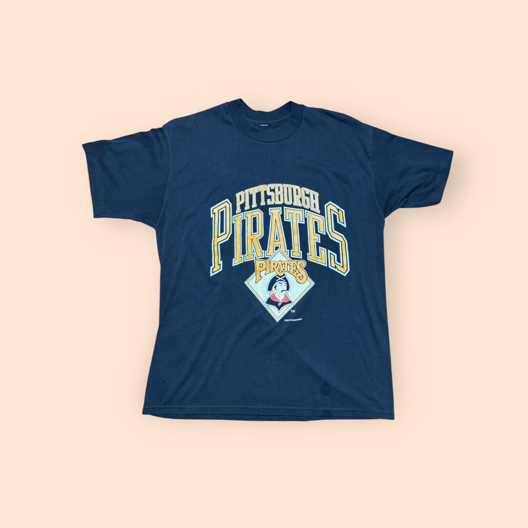 Vintage Pittsburgh Pirates 1980s T Shirt Men’s XL Black Vtg 80s MLB ...