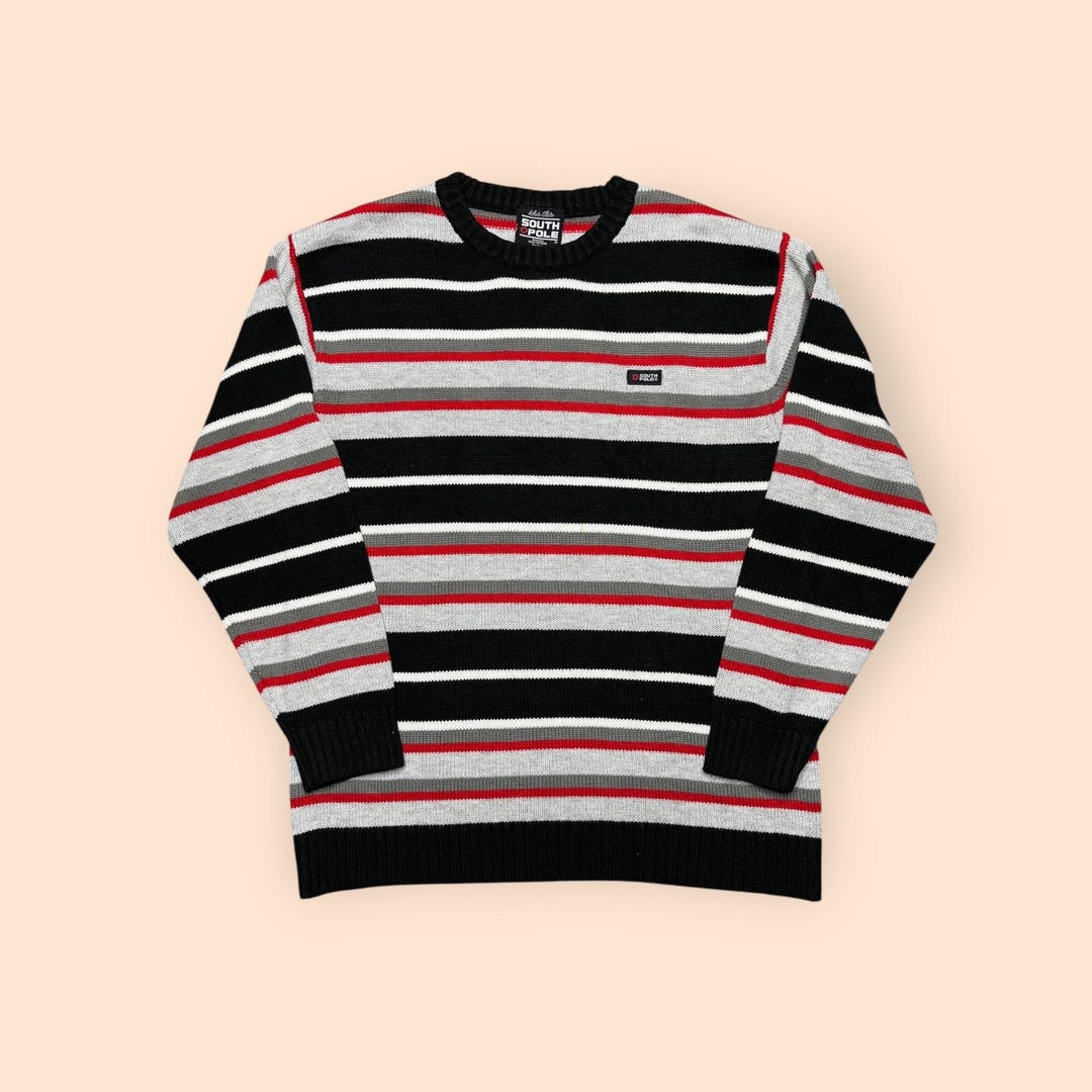 Vintage Y2K South Pole Sweater Men’s Large Striped Vtg 2000s - Etsy