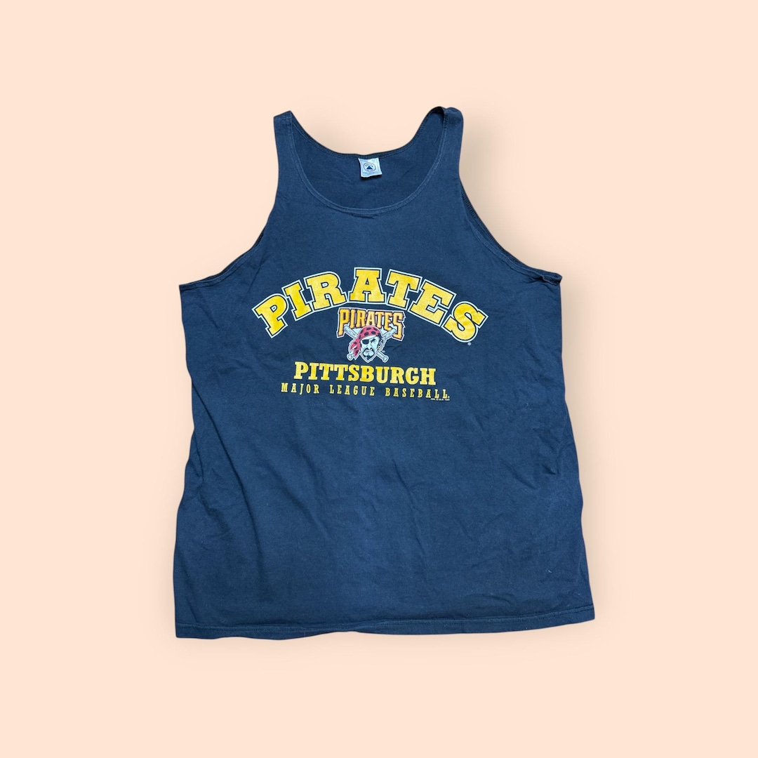 Vintage Pittsburgh Pirates 1990s Tank Top Shirt Men’s XL Black Vtg 90s ...