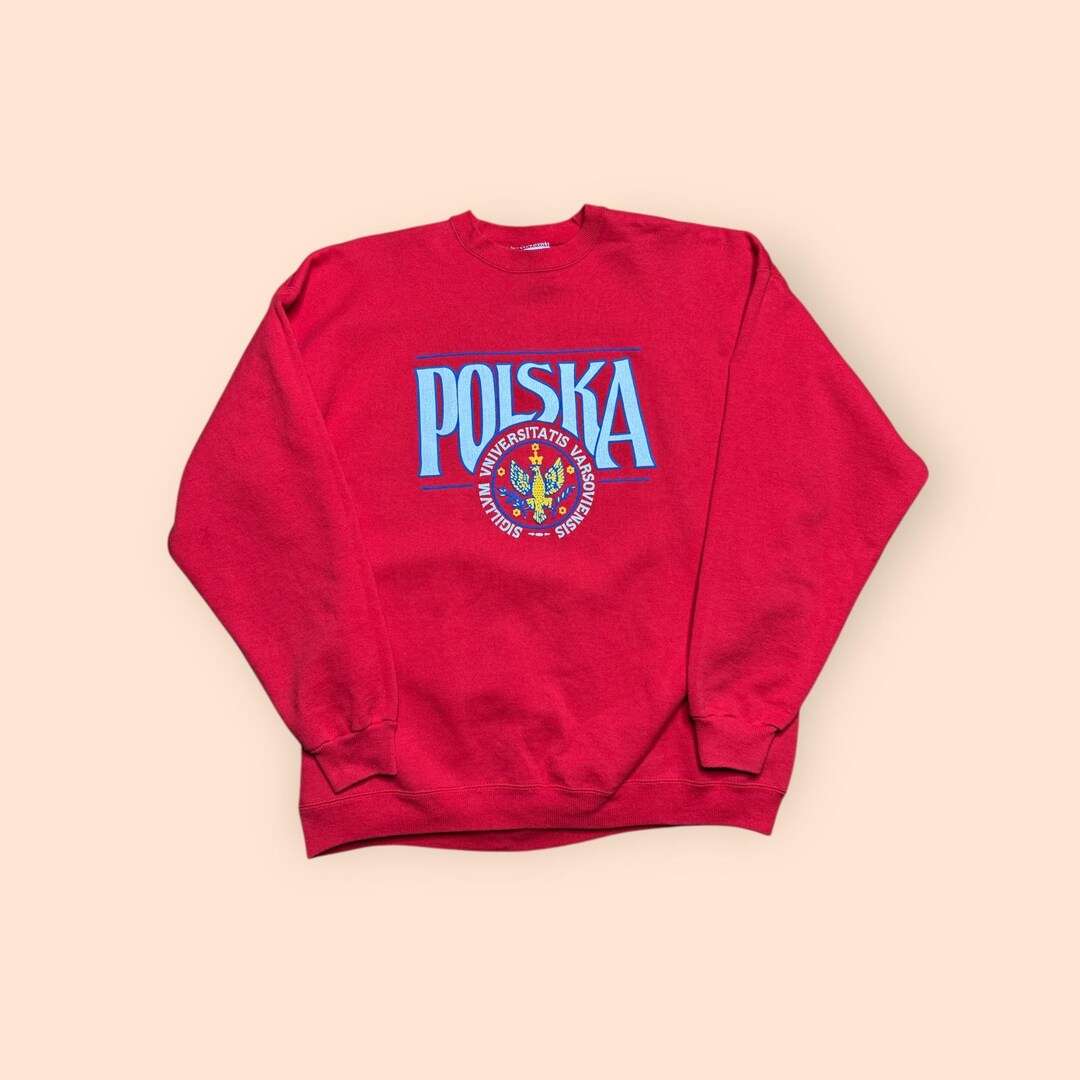 Vintage Poland 1990s University of Warsaw Crewneck Sweatshirt Men’s XL ...