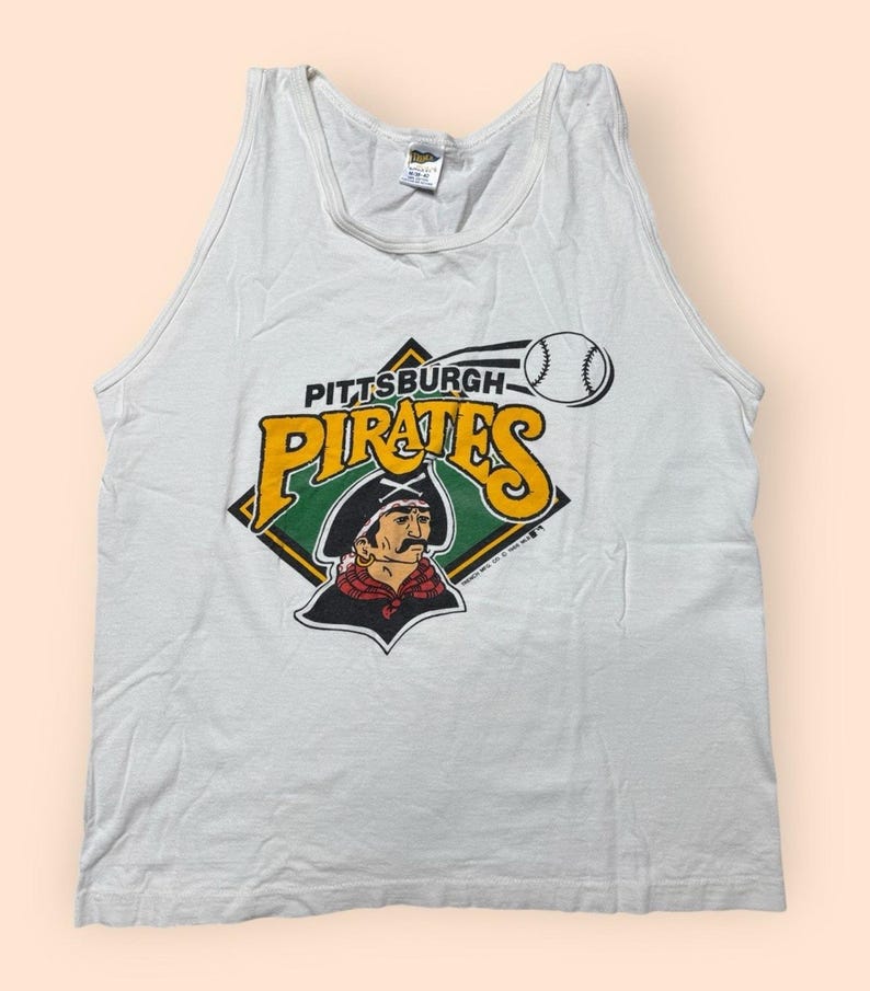 Vintage Pittsburgh Pirates 1980s Tank Top Shirt Men’s Medium Vtg 80s ...