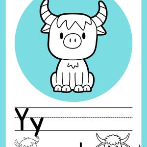 A–Z Animal Alphabet Coloring Book PDF for Kids | Printable Educational ...
