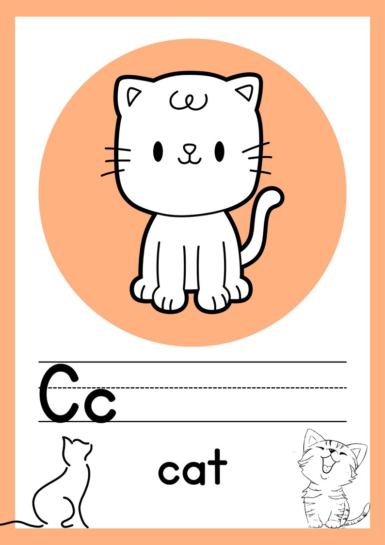 A–Z Animal Alphabet Coloring Book PDF for Kids | Printable Educational ...
