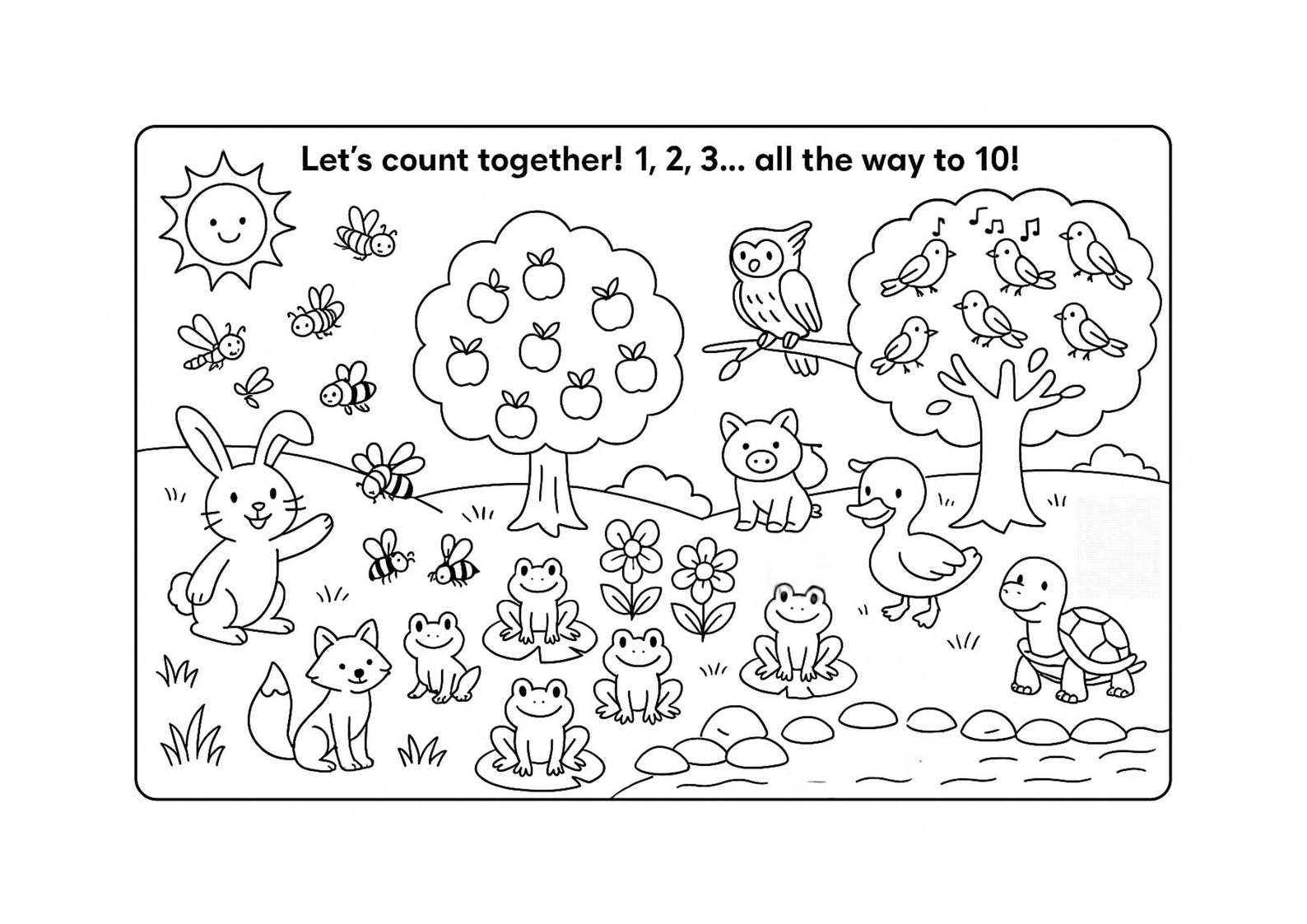 Counting in the Forest – Preschool Number Storybook & Activity Pages ...
