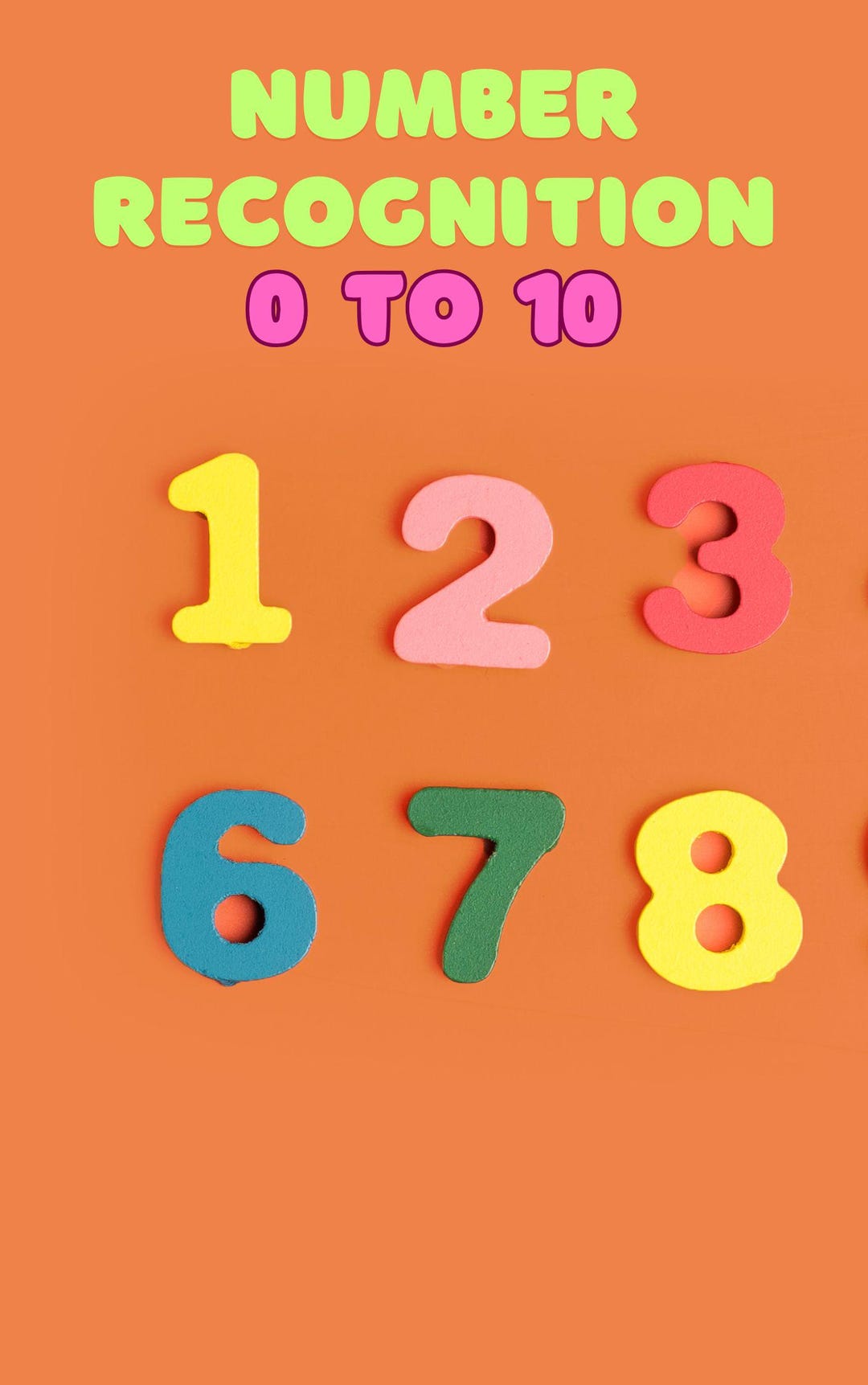 Number Recognition 0-10 Downloadable and Printable Math Worksheet - Etsy