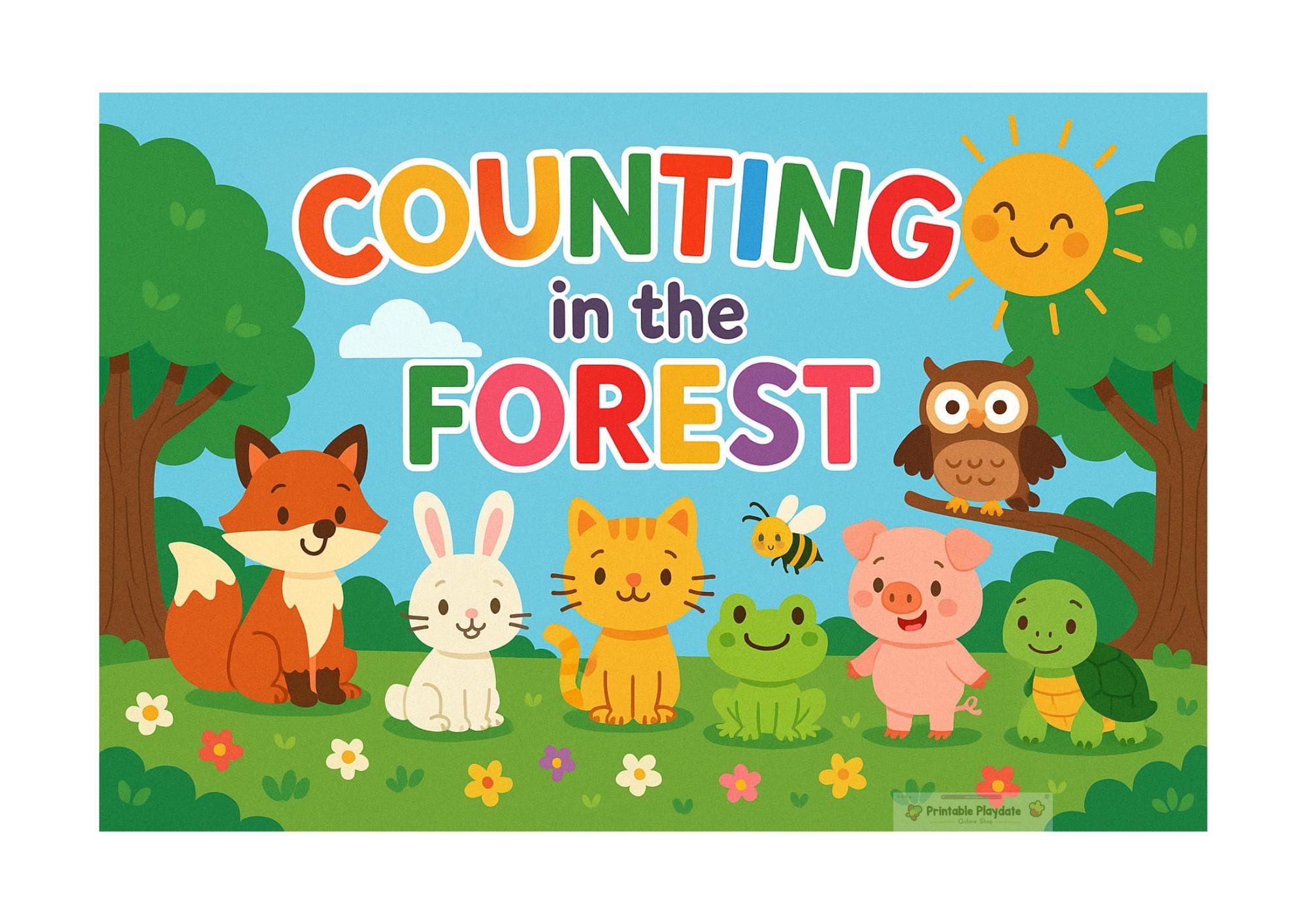 Counting in the Forest – Preschool Number Storybook & Activity Pages ...