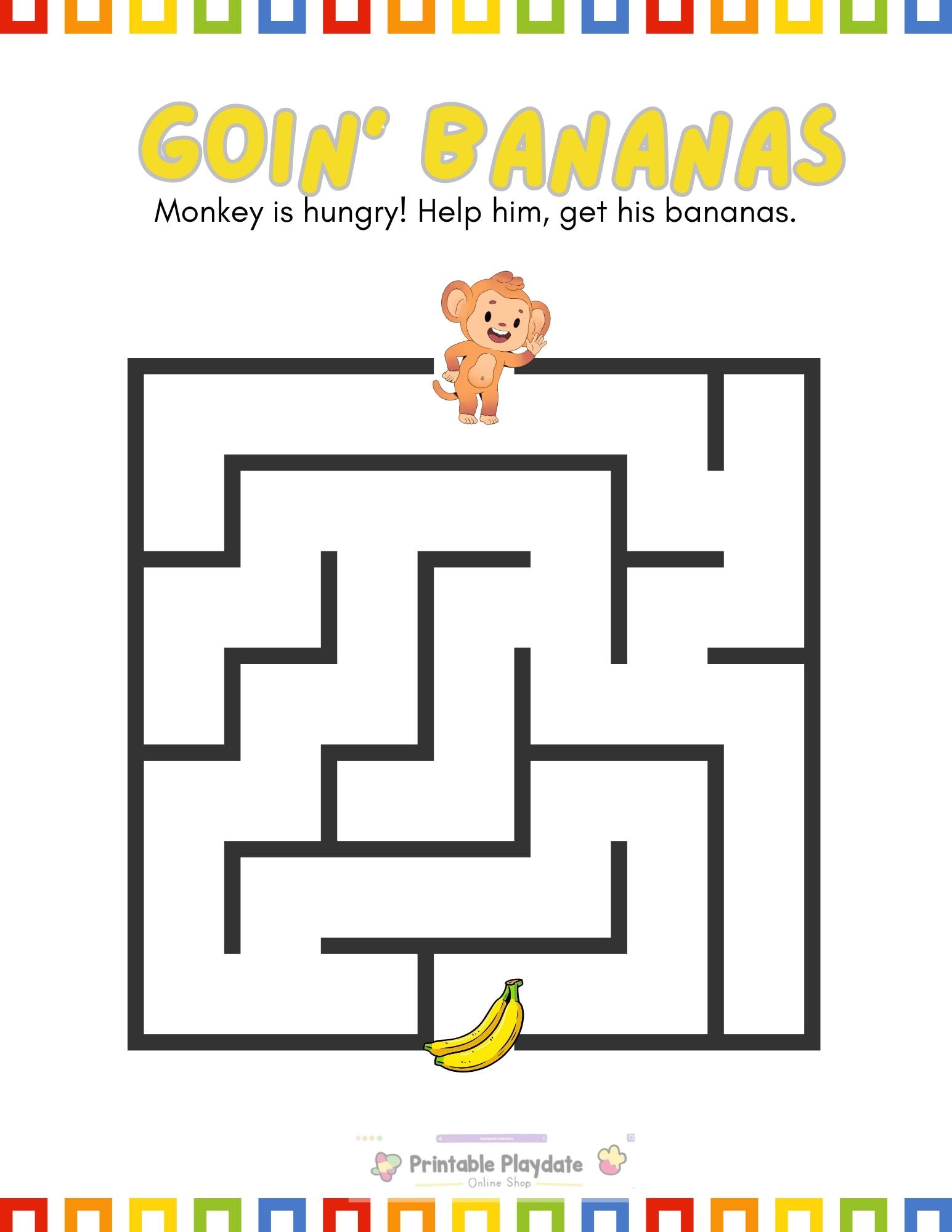 Tracing Maze Worksheets: Fine Motor Skills Preschool Activity (PDF ...