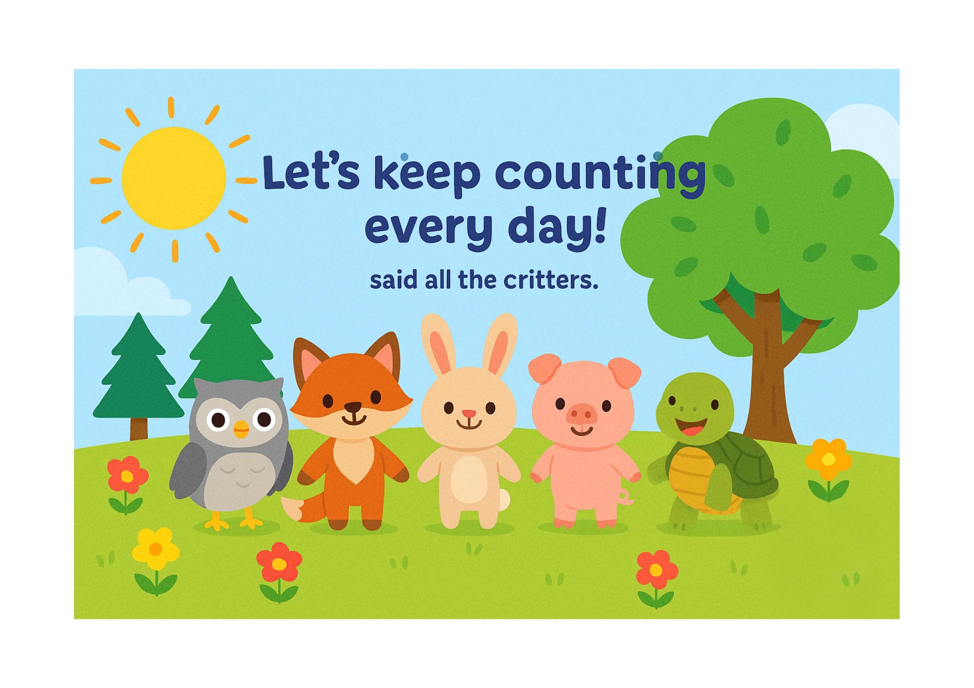 Counting in the Forest – Preschool Number Storybook & Activity Pages ...