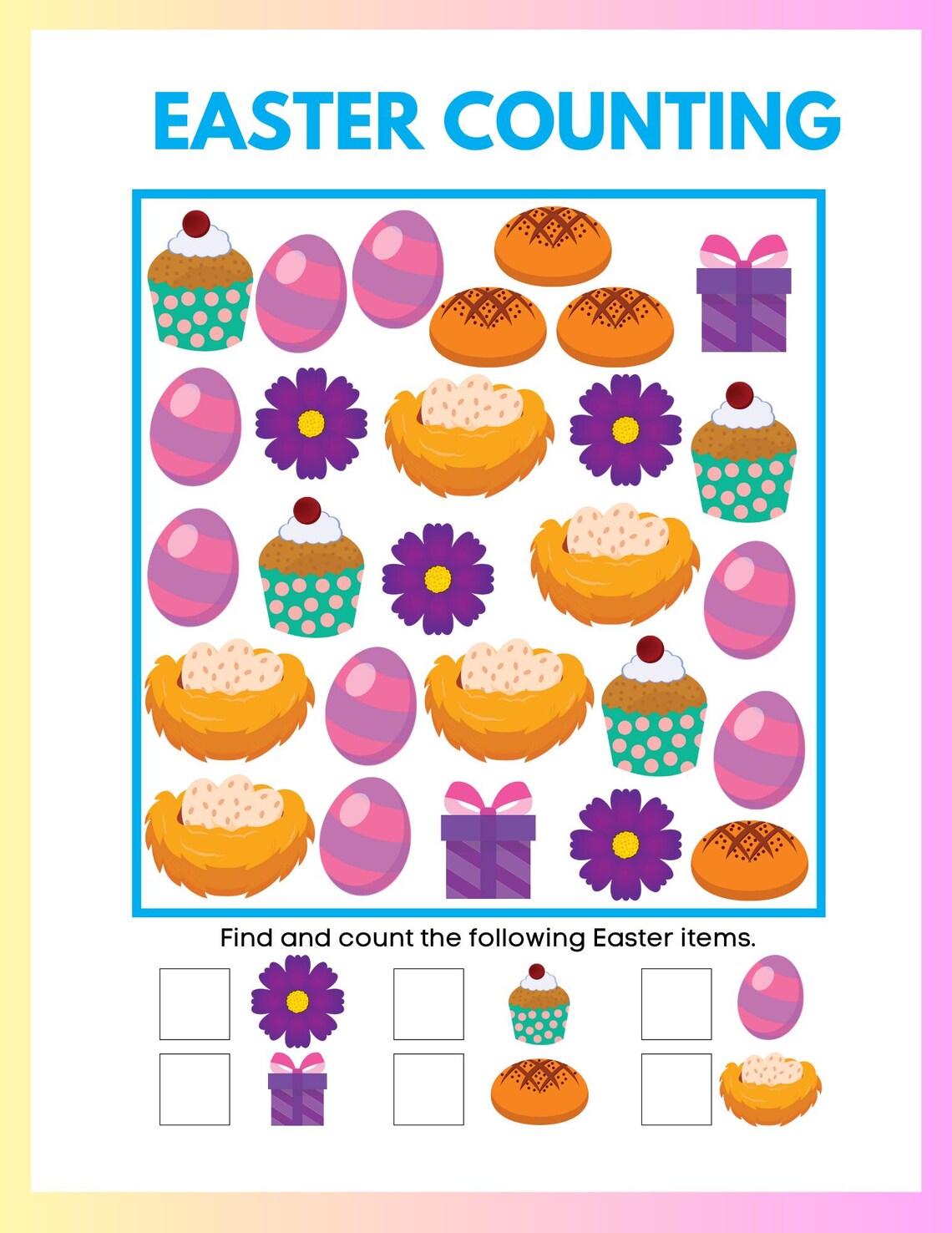 Printable Easter Worksheet for Kids – Fun Easter Activity Pages ...
