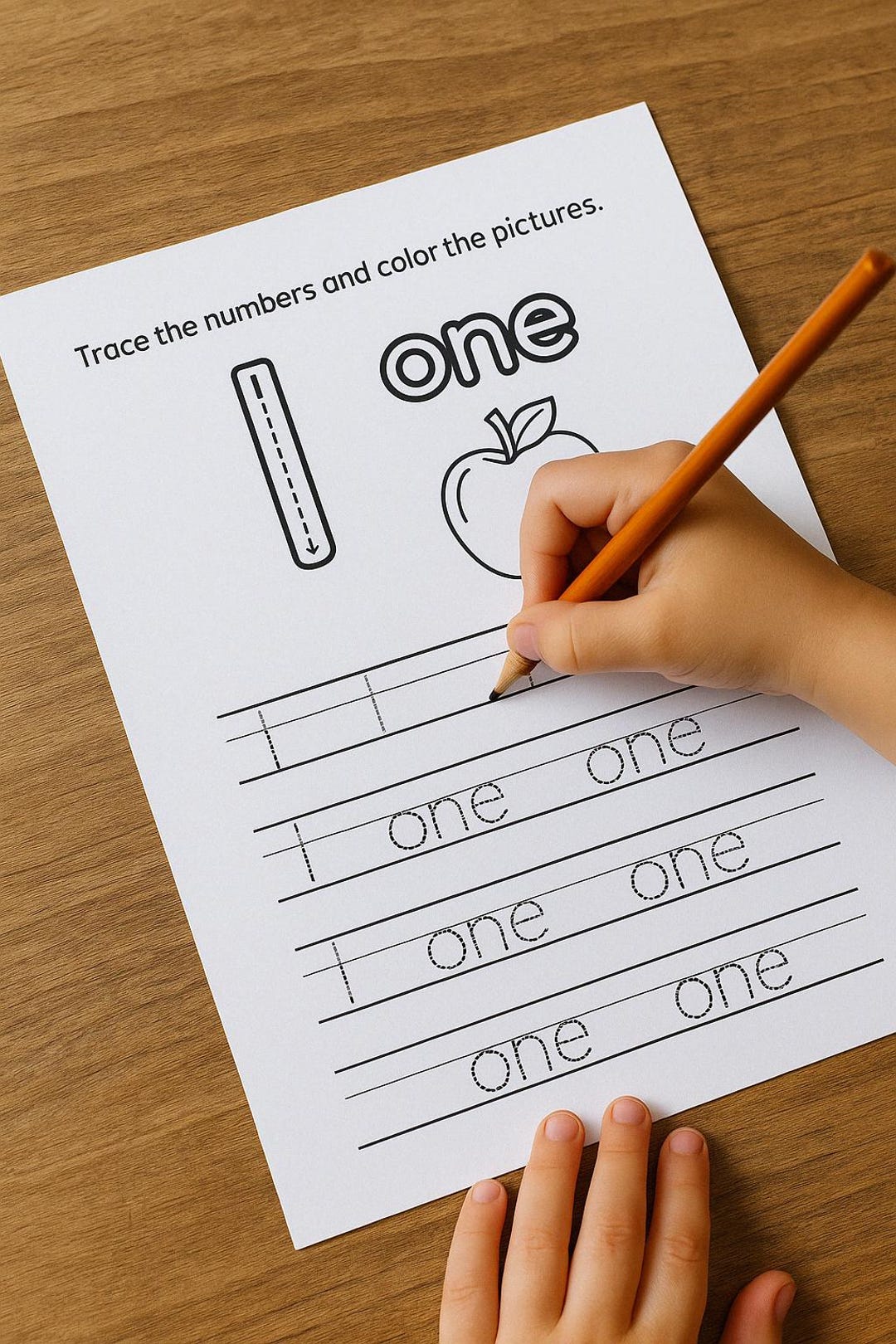 Number Tracing Worksheets 1–5 | Preschool & Toddler Number Writing ...