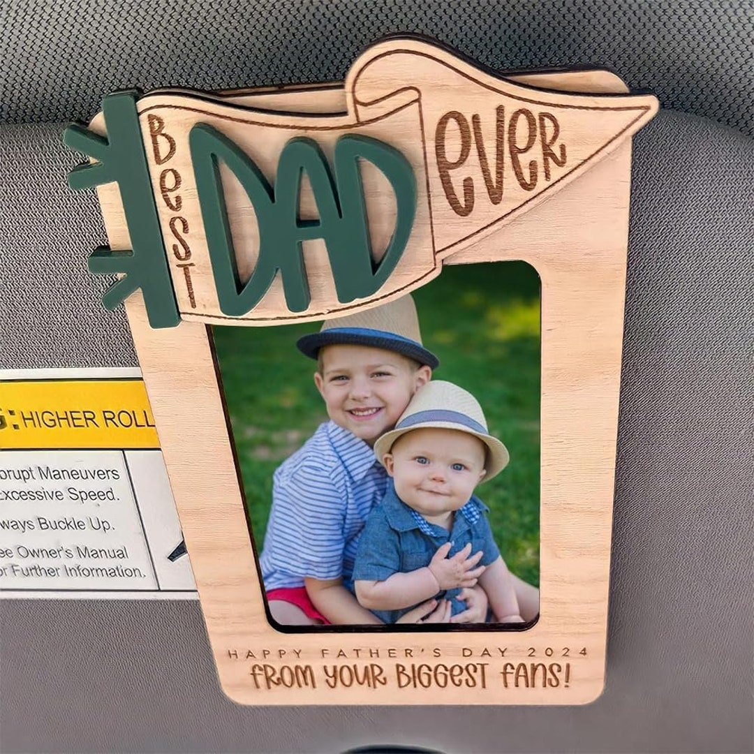 Custom Photo Car Visor Clip, Father's Day Fridge Photo Magnet ...