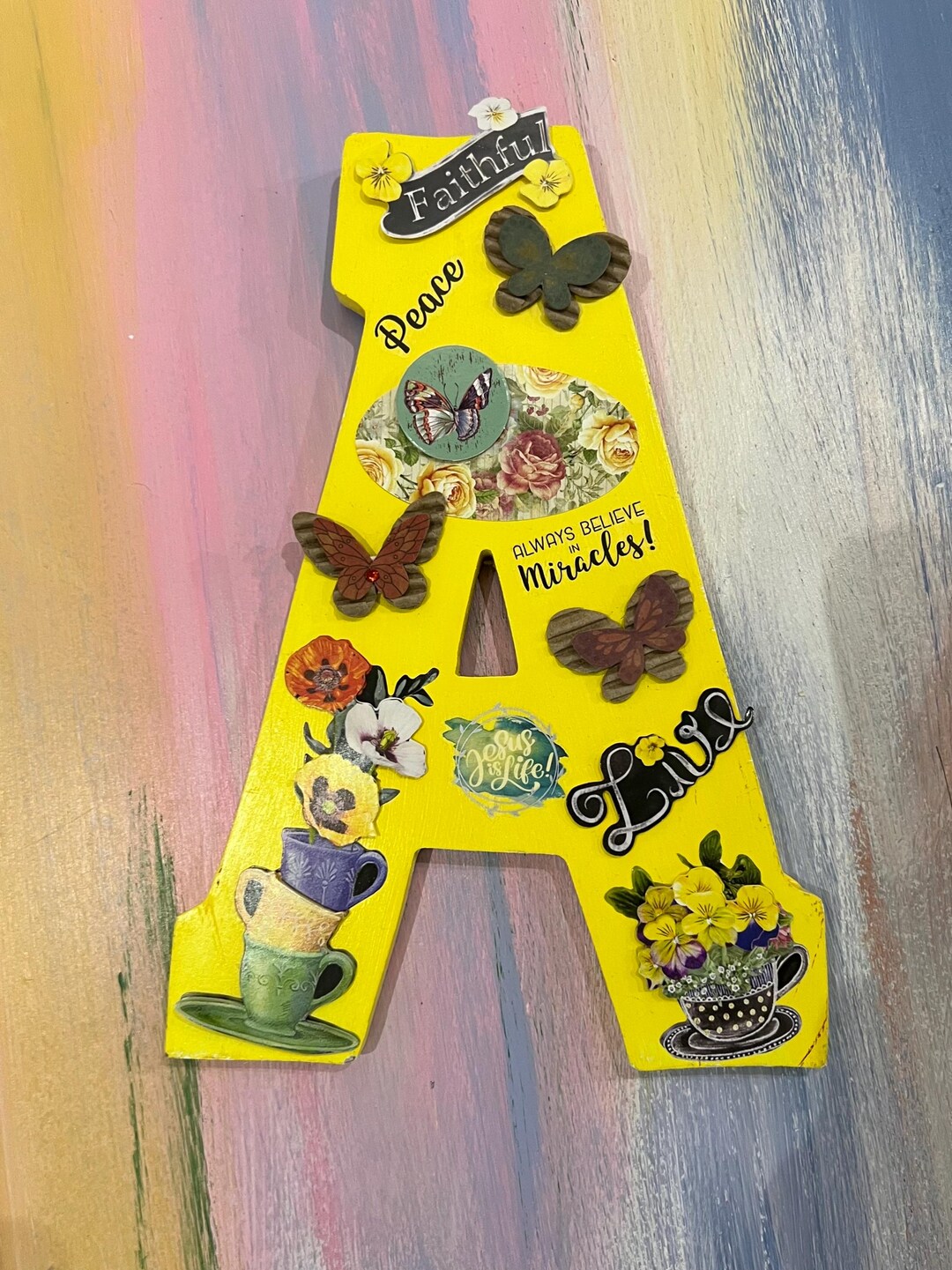 Embellished Letter A - Etsy