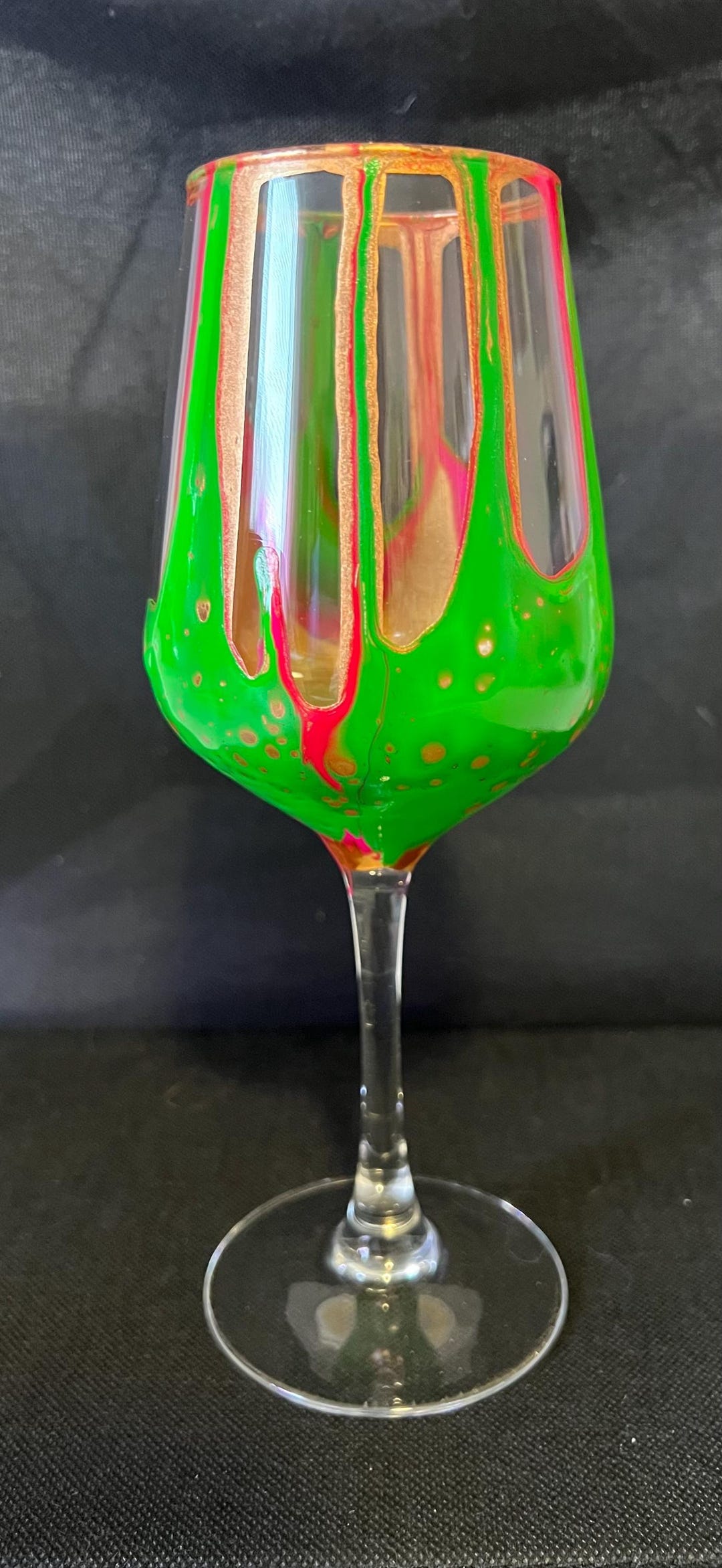 Cheers to Spring Decorative Wine Glass - Etsy