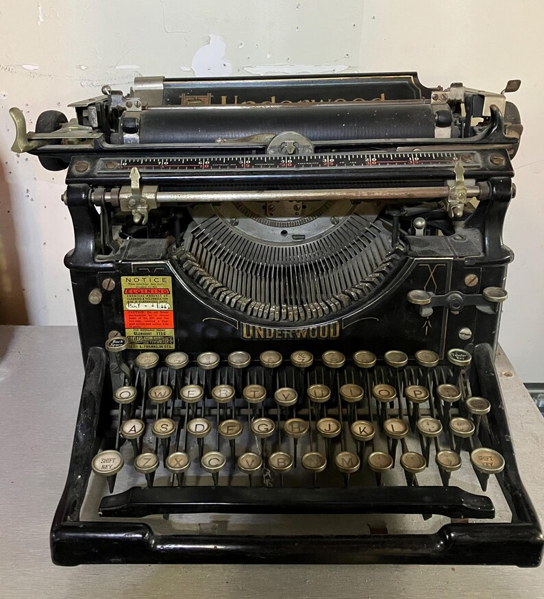 Underwood Typewriter Antique - Etsy