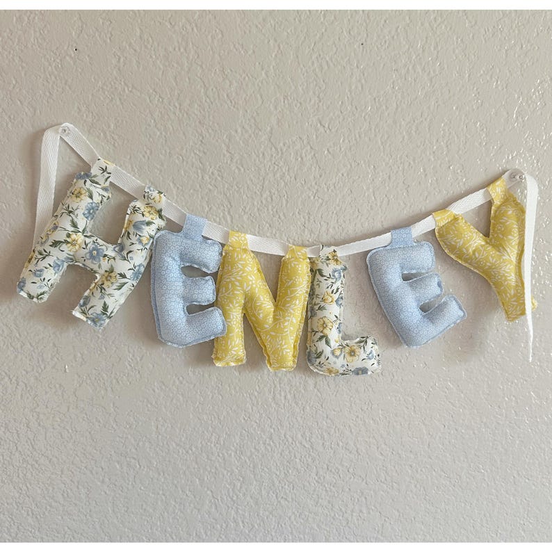 Fabric Name Banners - Etsy