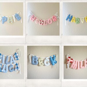 Fabric Name Banners - Etsy