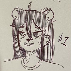 One Dollar Furry Sketch Headshot Commissions! - Etsy